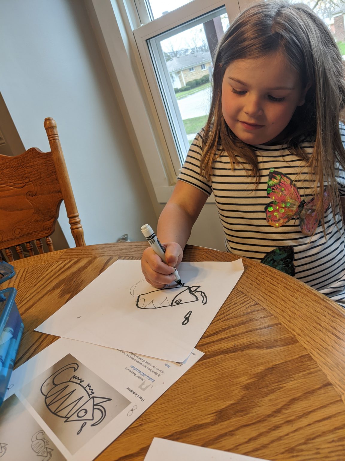 ms. styczynski's little picassos » Artist at work